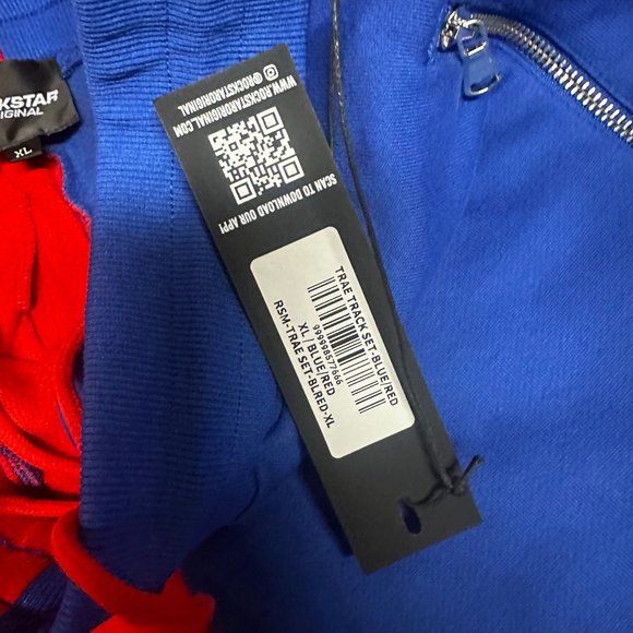 Rockstar Original | Shirts | Rockstar Original Mens Blue Red Long ...